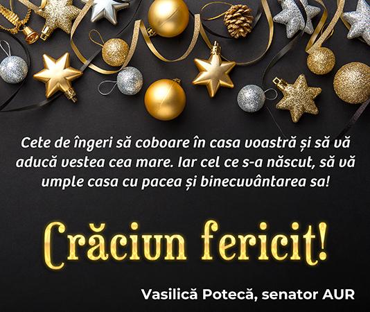 Felicitare Senator AUR Vasilică POTECĂ – Stiri si informatii din ...